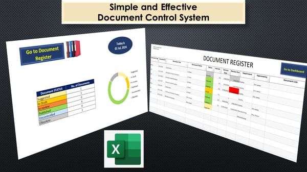 Easy-to-Use Excel Document control Register for document | QSystems